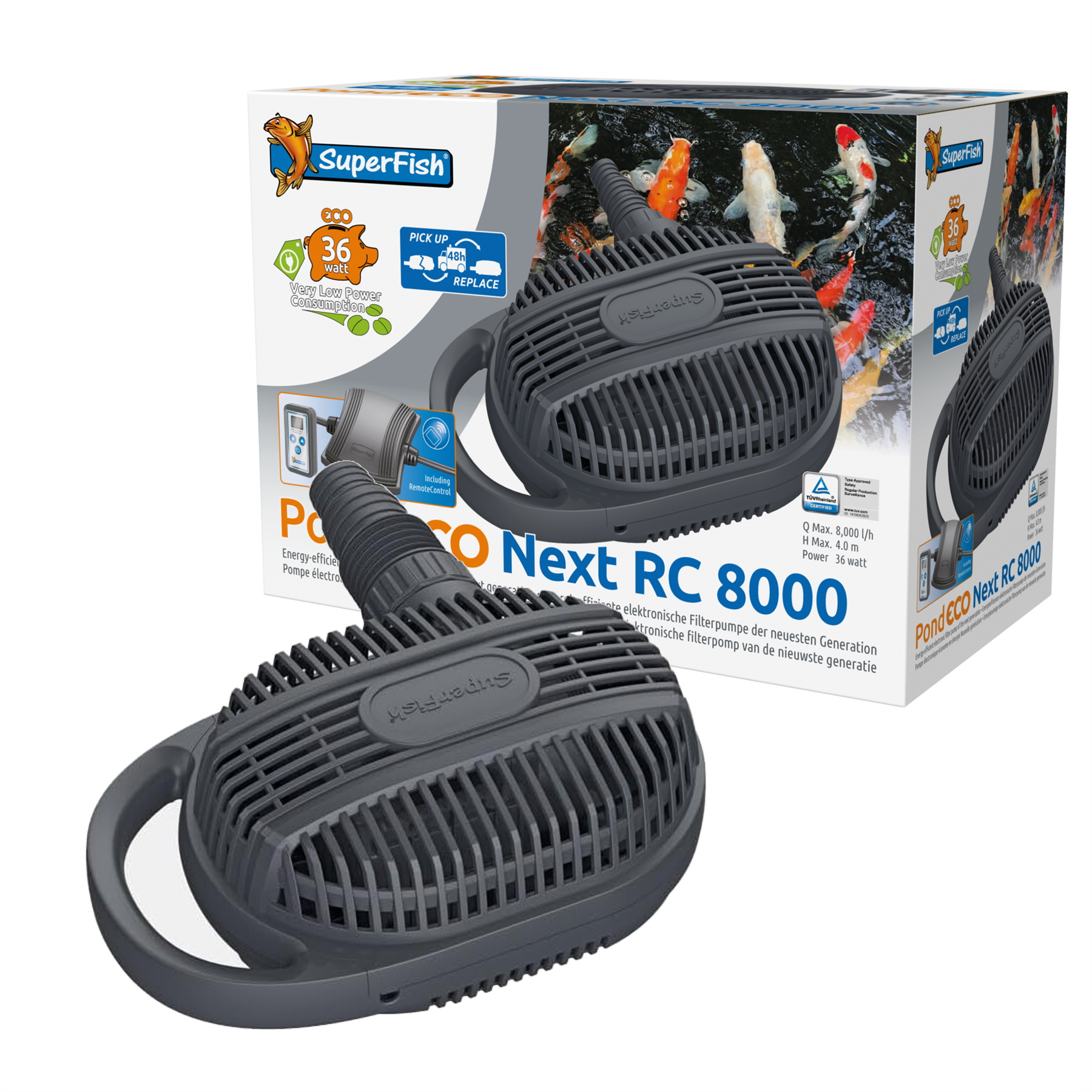 Superfish PondECO Next RC Pump | Fish Pond Filter Pumps