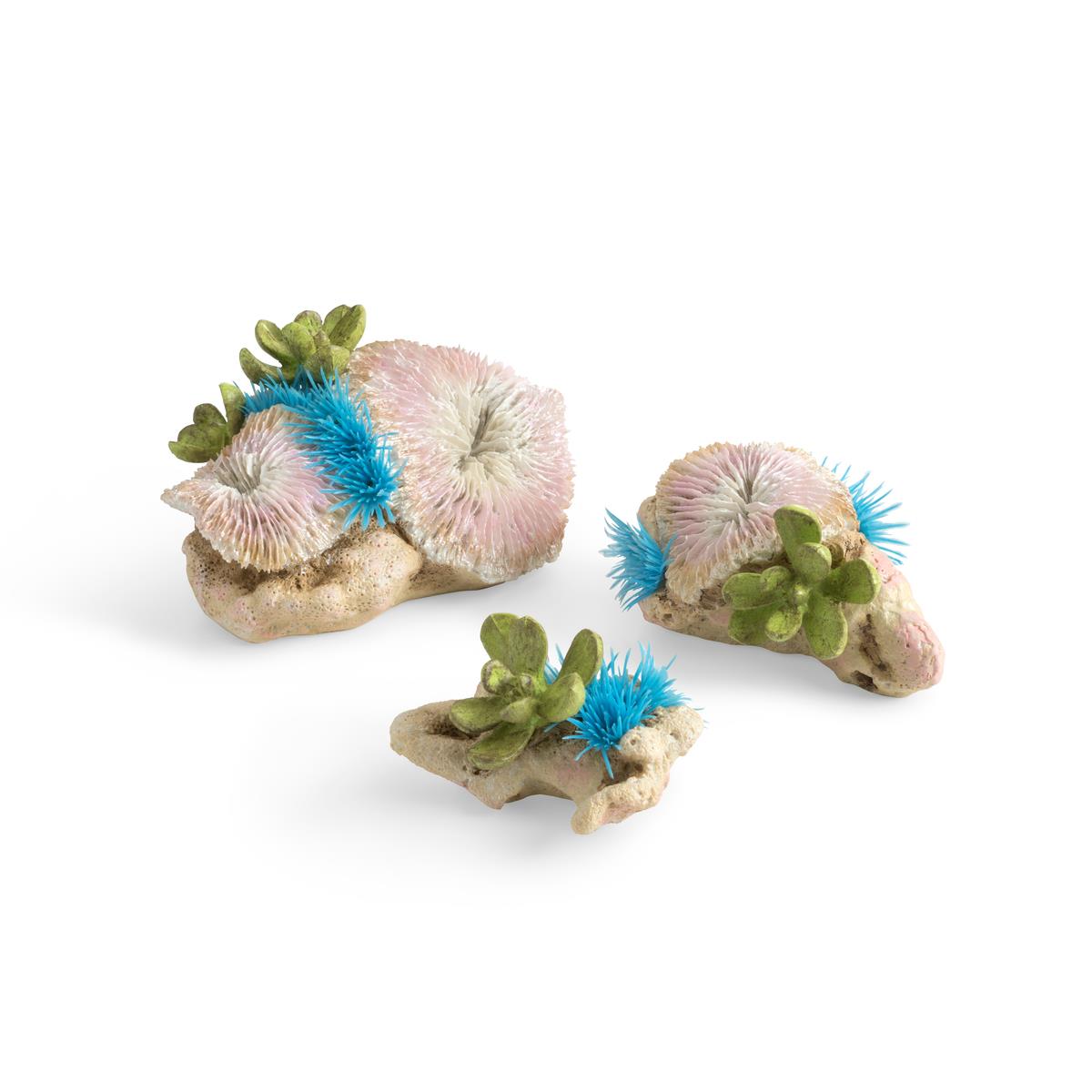 biOrb Plate Corals & Button Polyp Set | Artificial Aquarium Décor